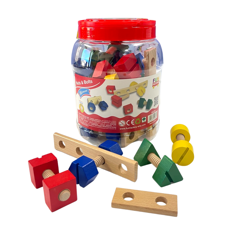 Wooden Nuts and Bolts Set – Sensory Tools Australia