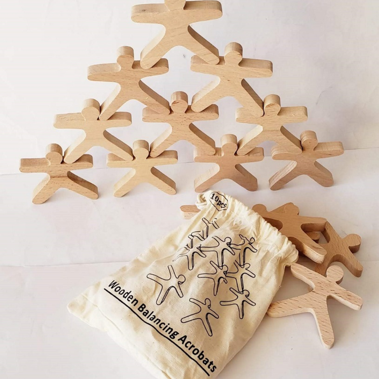 Wooden Balancing Acrobats – Sensory Tools Australia
