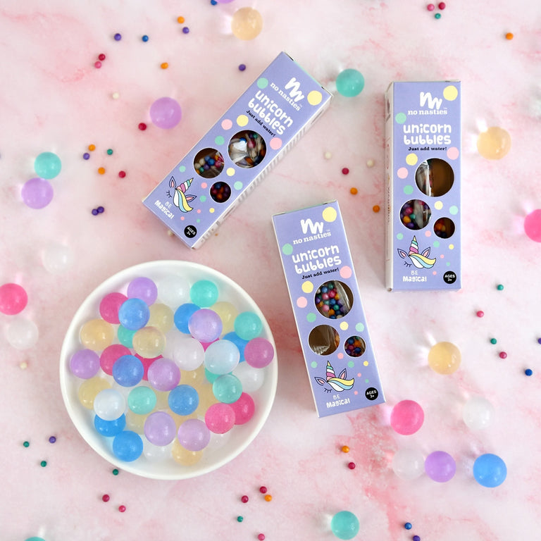 Unicorn Bubbles Pastel Water Beads – Sensory Tools Australia